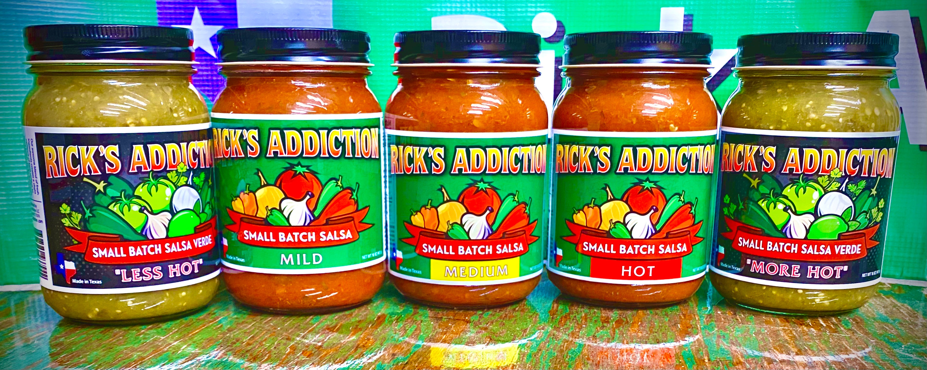 Rick's Addiction Salsa and Salsa Verde 3-Packs